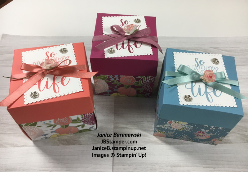 Birthday boxes? So easy with our beautiful Designer series papers ...