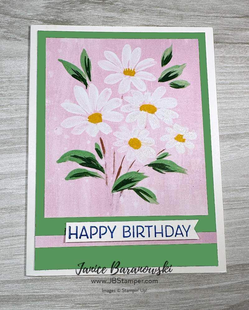 Simple Fresh as a Daisy DSP cards - Janice Baranowski - JBStamper.com